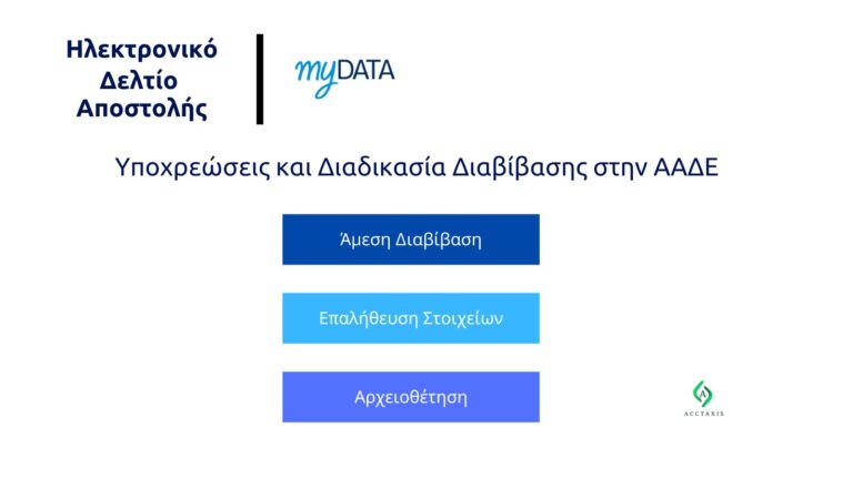 Ψηφιακό Δελτίο Αποστολής myDATA – Υποχρεώσεις & Εξαιρέσεις